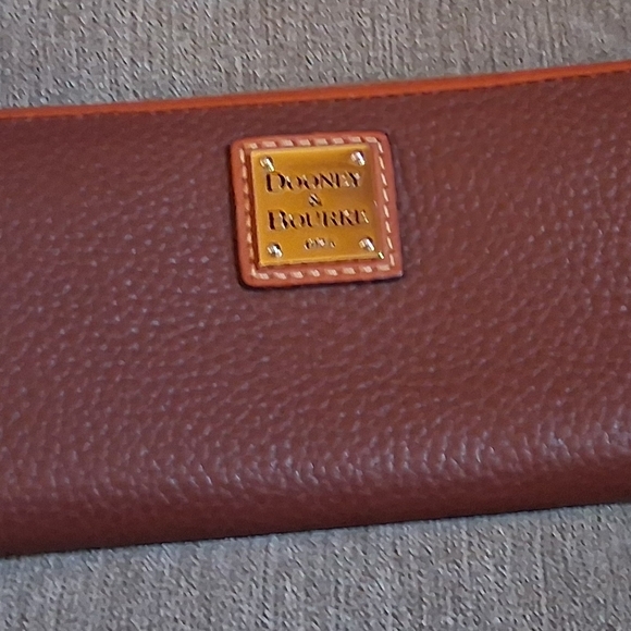 Dooney & Bourke | Bags | Dooney Bourke Brown Leather Wallet | Poshmark